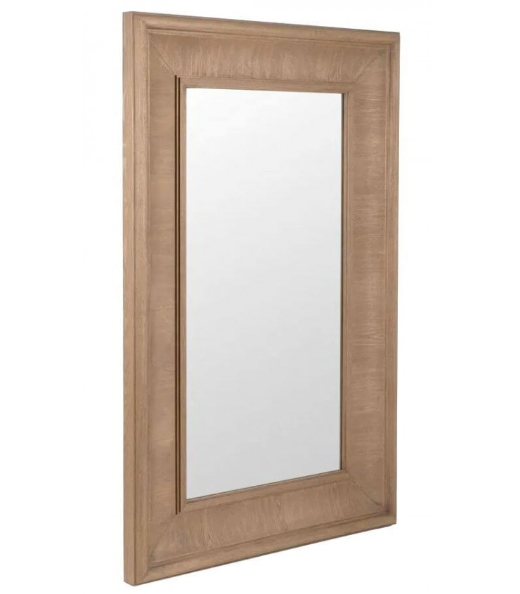 Espejo XXL rectangular madera natural estilo colonial, dos posiciones